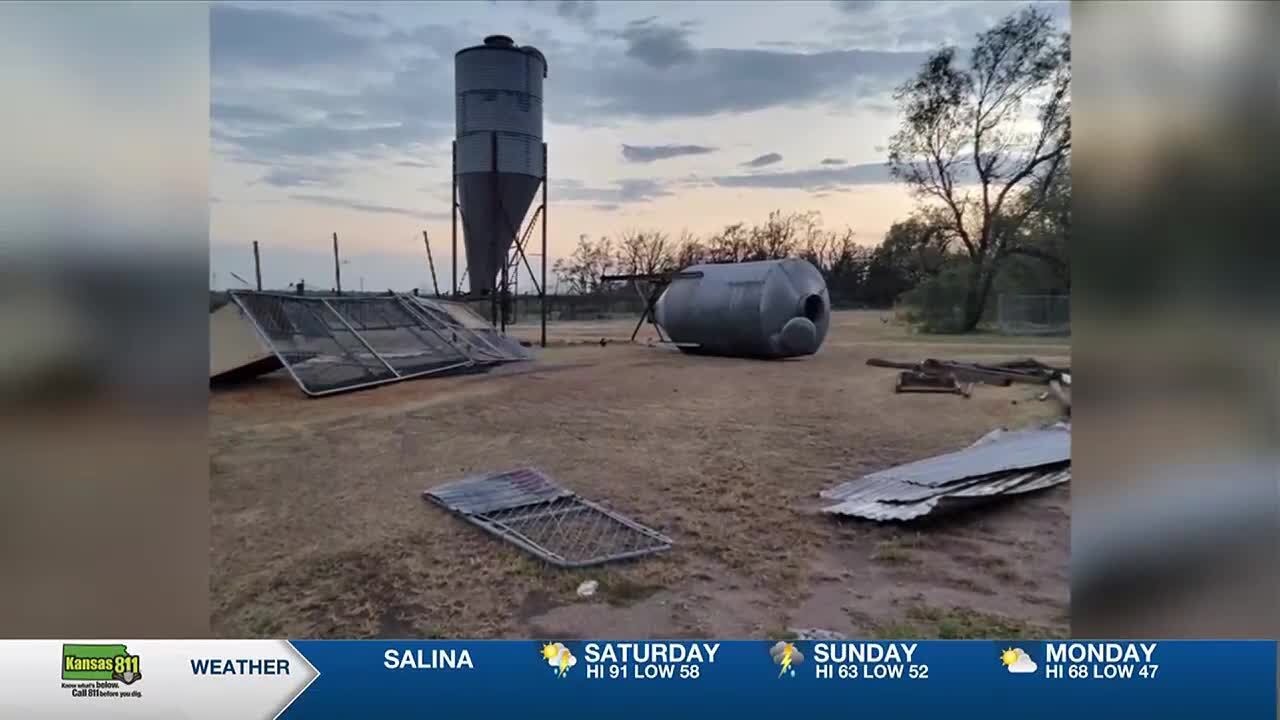 Severe storms cause damage across KS, delay opening of pumpkin patch ...
