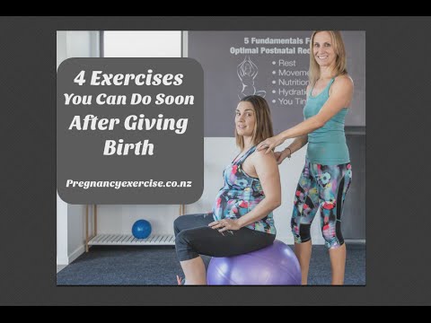 4 POSTNATAL EXERCISES TO AID RECOVERY POST CHILDBIRTH - YouTube