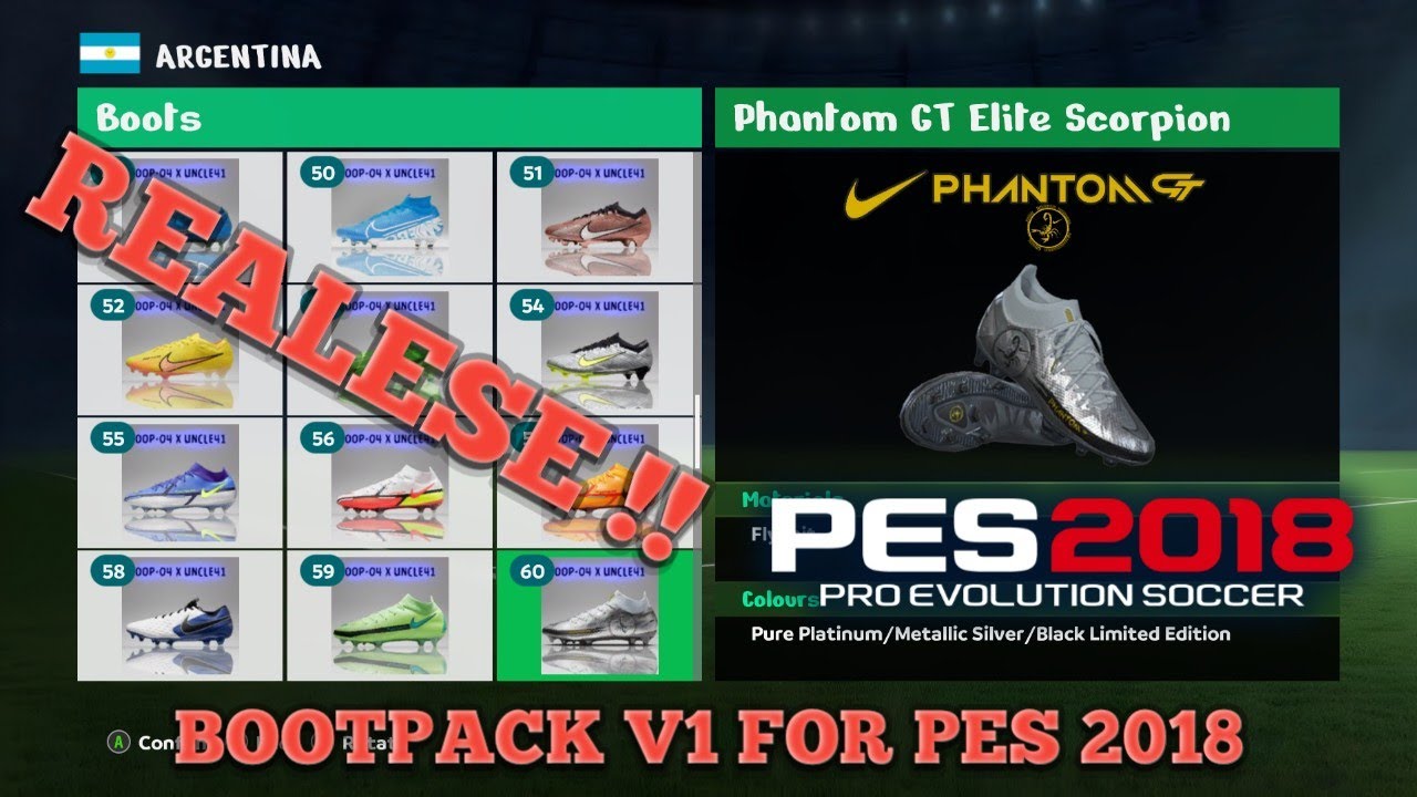 PES 2018 | BOOTPACK V1 | ADD-ON OP-04 PATCH - YouTube