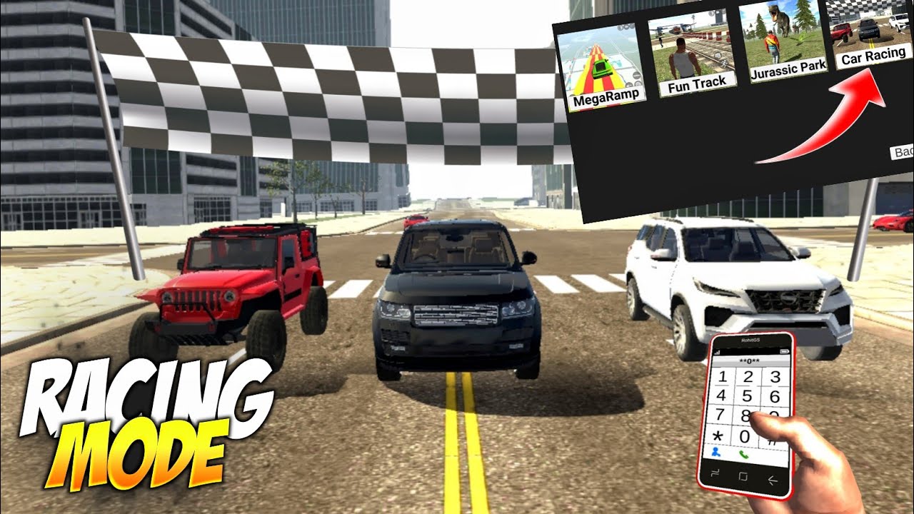 जल्दी करो Car racing mode आ गया 🤩🎉।। Indian bikes driving 3d।।new ...