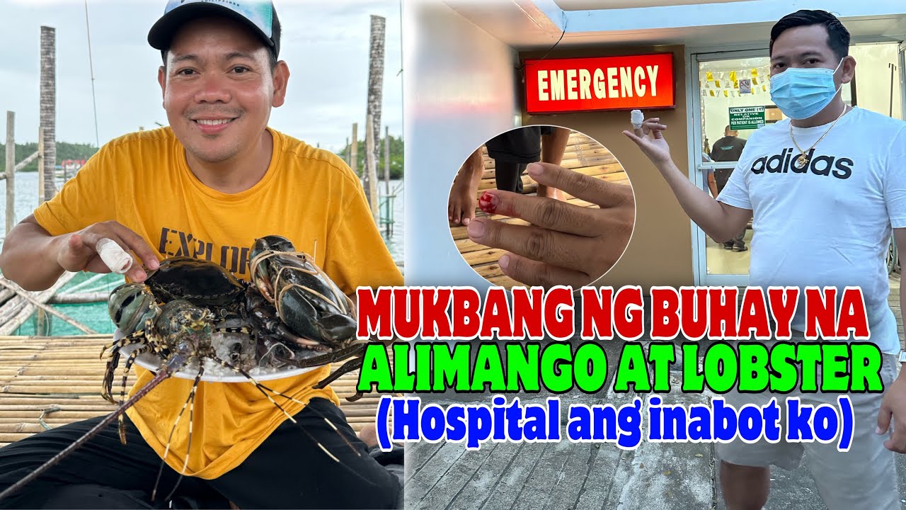 MUKBANG NG BUHAY NA ALIMANGO AT LOBSTER, (hospital ang inabot ko) - YouTube
