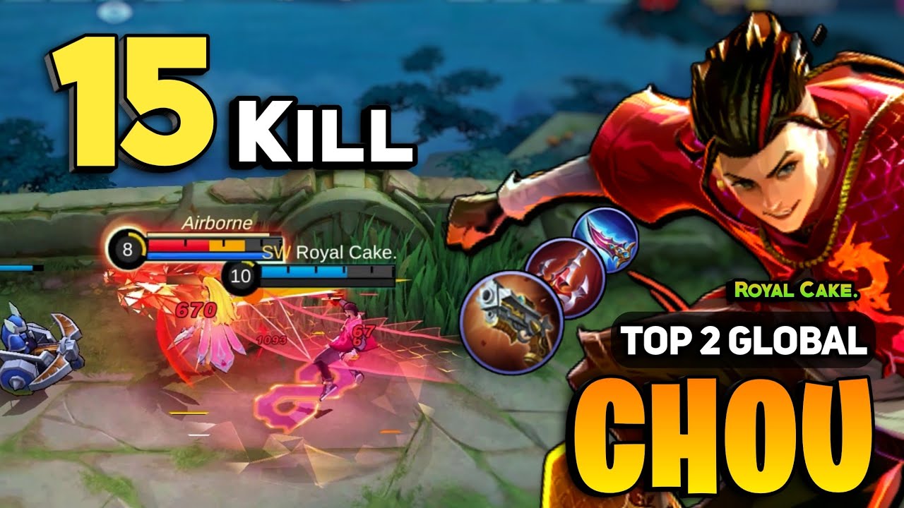 EXP LANE! Chou Best Build 2023 [ Chou Top Global Gameplay ] By 堕天使 ...