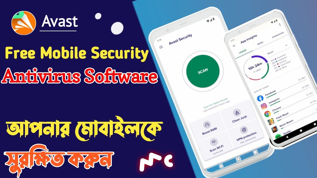 Best Mobile Antivirus Security For Android Avast Antivirus App || - YouTube