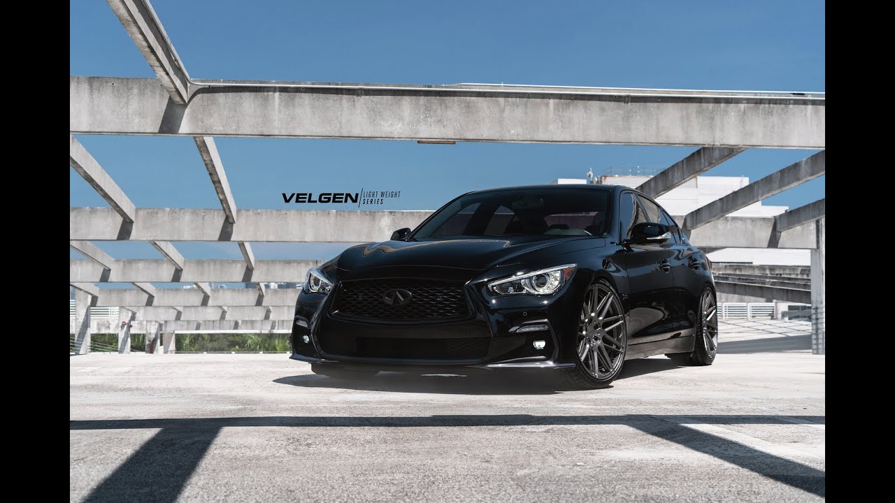INFINITI Q50 RED SPORT | VELGEN LIGHT WEIGHT SERIES VF9 | 20" - YouTube