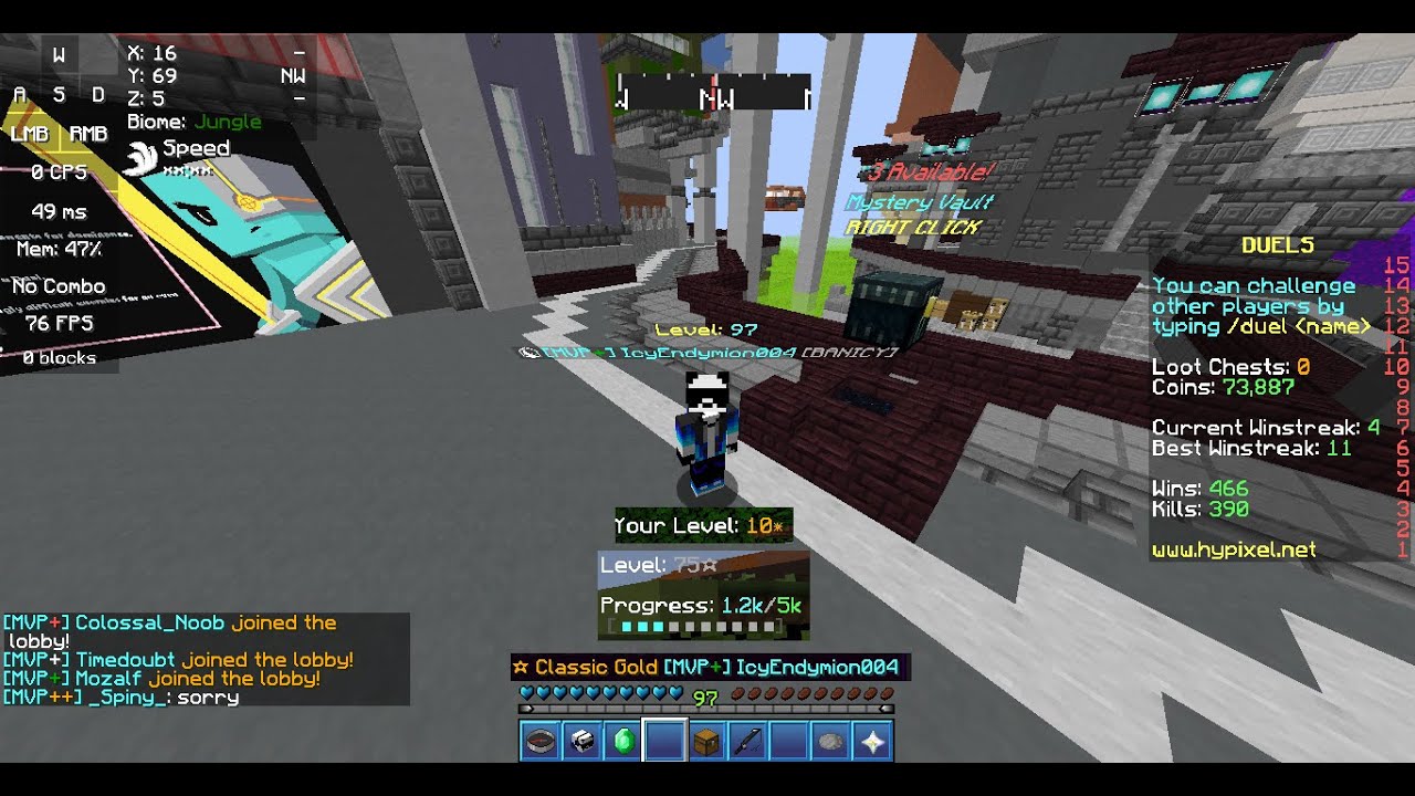 Hypixel Classic Master Stream (no mic no sound) pt 2 - YouTube