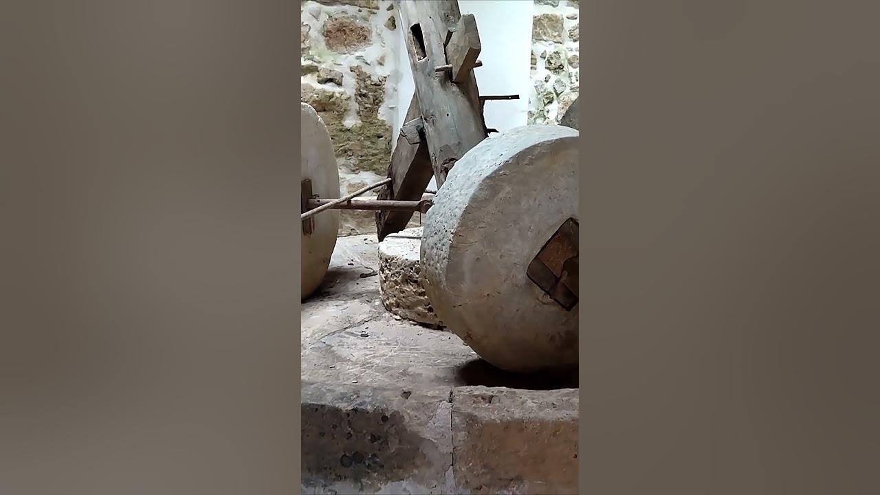 А здесь греки делали из оливок знаменитое греческое оливковое масло ...