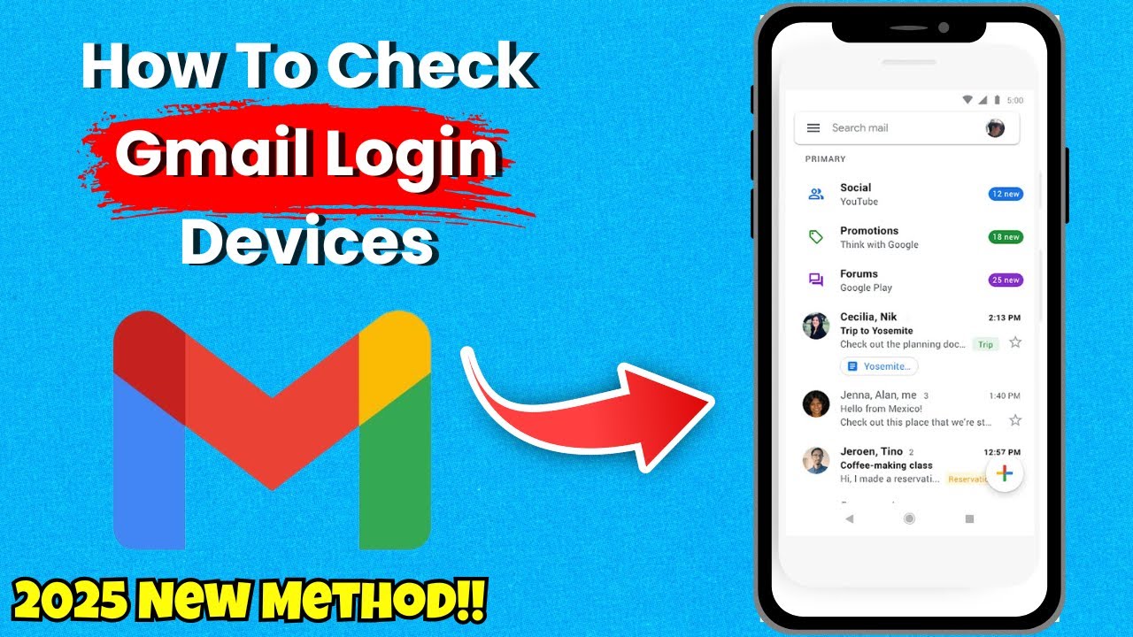 How To Check Gmail Login Devices - YouTube