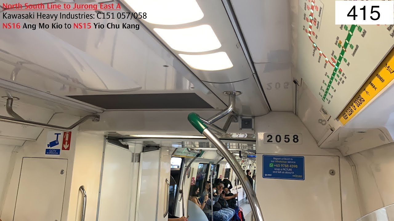 ⁴ᴷ [Welcome Home] SMRT Trains, NSL Train Ride [AMK → YCK] - Kawasaki ...