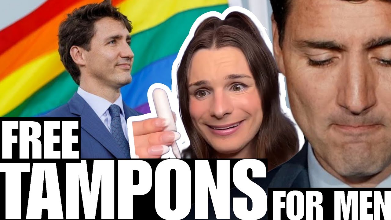 Justin Trudeau is putting free TAMPONS in MENS bathrooms - YouTube