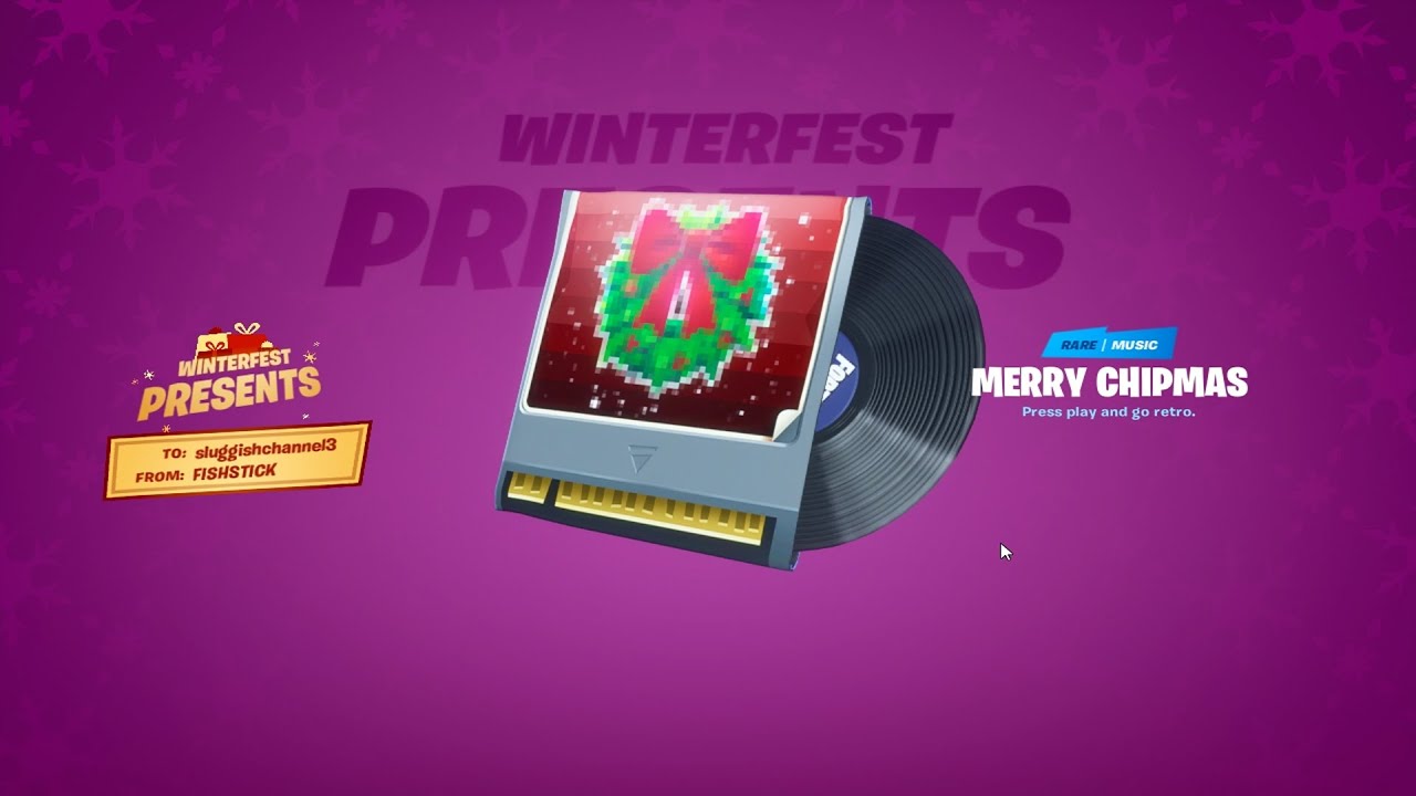 Merry Chipmas Lobby Music | Fortnite Winterfest Present | Fortnite ...