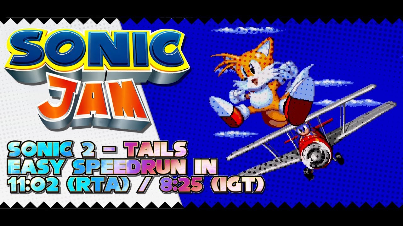 Sonic Jam (Saturn) Sonic the Hedgehog 2 - Tails - Easy Speedrun in 11: ...