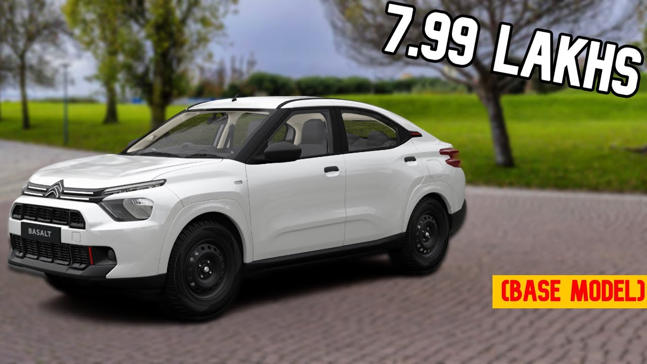 Citroen Basalt YOU (Base) Variant Feature List Explained - Starts At 7. ...