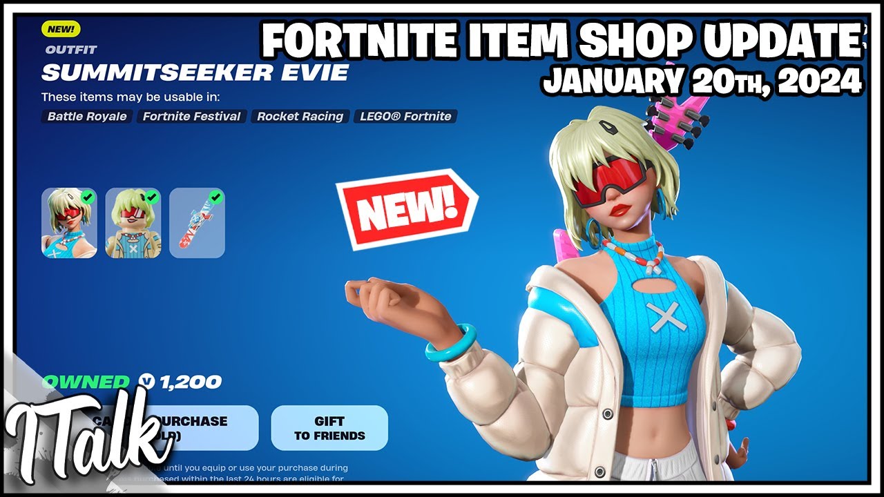 *NEW* SUMMITSEEKER EVIE SET! Fortnite Item Shop [January 20th, 2024] (Fortnite Chapter 5) - YouTube