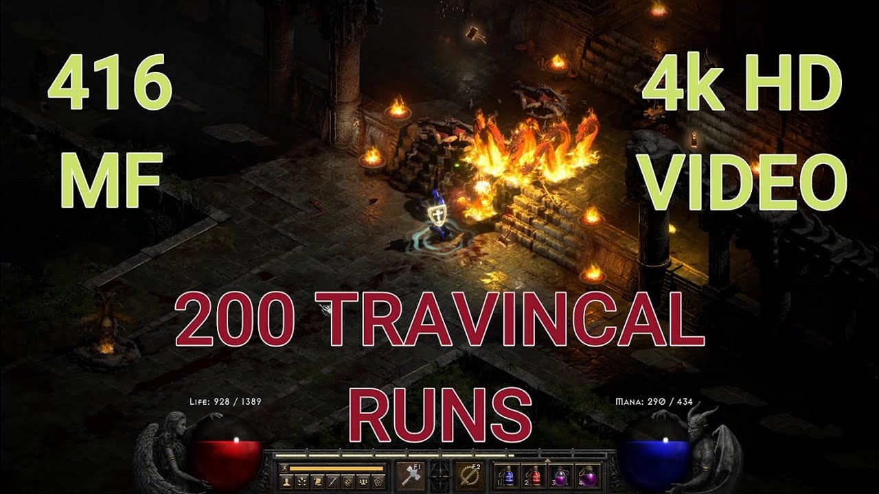 Diablo 2 Resurrected - 200 Travincal Runs Part 1 - YouTube