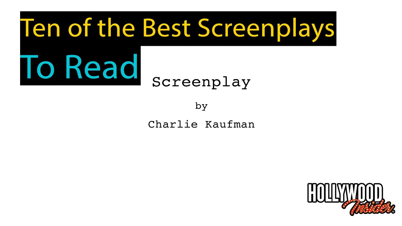 Top 10 Best Screenplays to Read - YouTube
