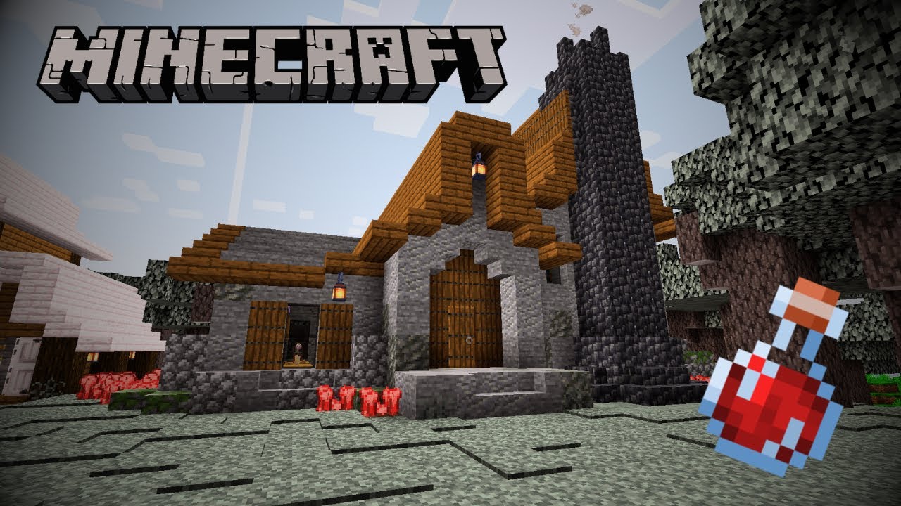 Building a Potion Shop in Minecraft | Custom Pale Garden Village - YouTube