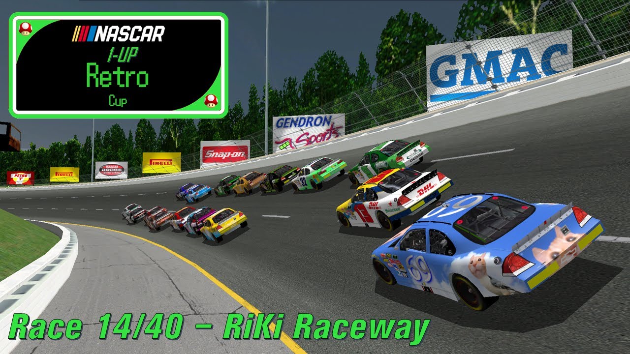 NASCAR 1-Up Retro Cup - Race 14/40 - RiKi Raceway - YouTube