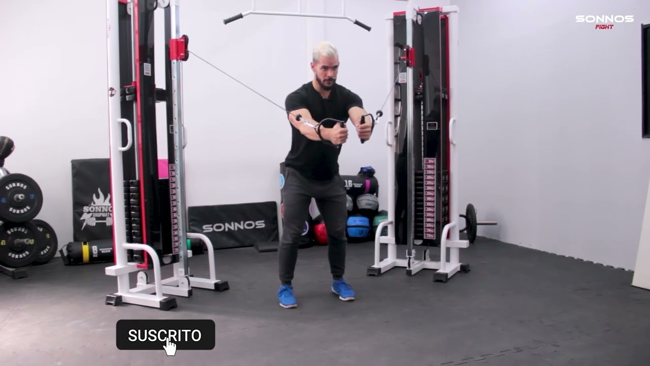 Rutina de apertura de pectoral con polea alta - YouTube