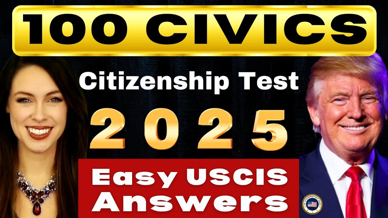 Random 2025 US Citizenship Test USCIS 100 Civics Exam Questions/Answers ...