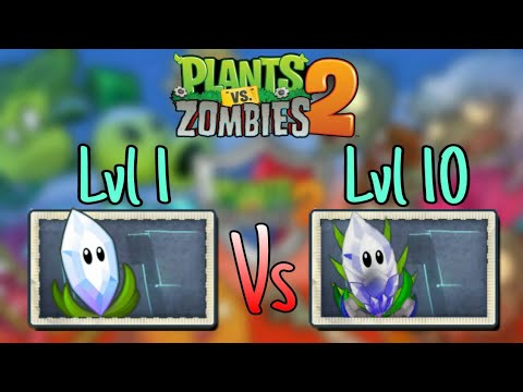 PvZ 2 - Level 1 Magnifying Grass Vs Max Level Magnifying Grass Against ...