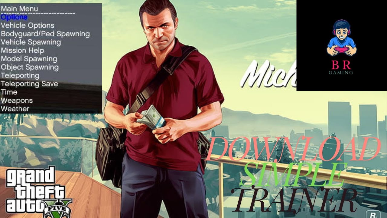 Download Simple trainer in mods and car /gta 5 /BR Gaming - YouTube