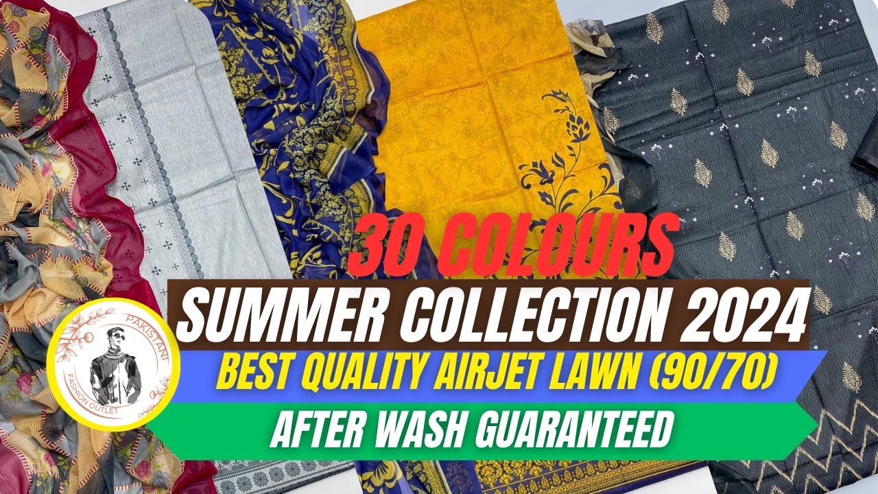 Lawn Summer Collection 2024😍 | latest summer plain suits design ideas ...