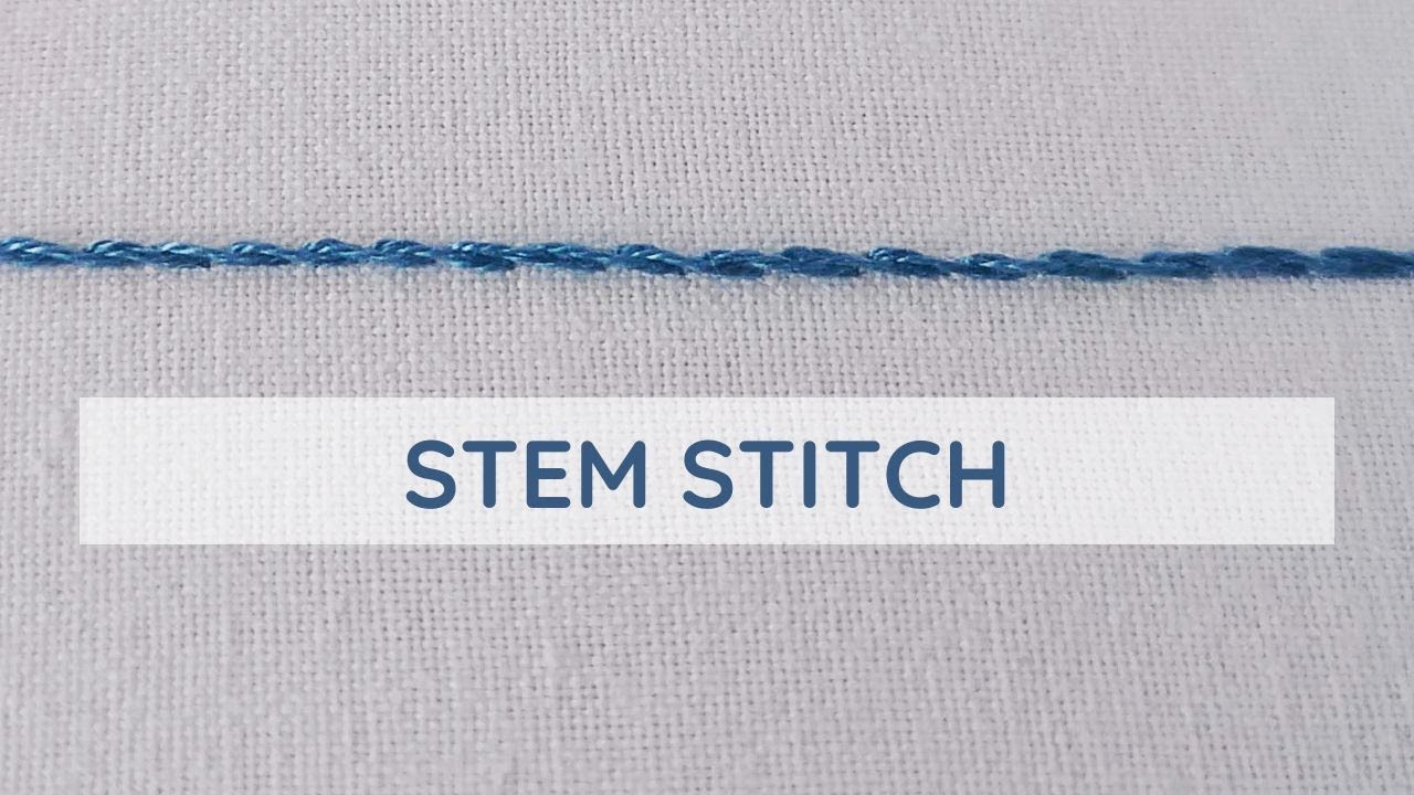 Stem Stitch hand embroidery Video Tutorial - YouTube