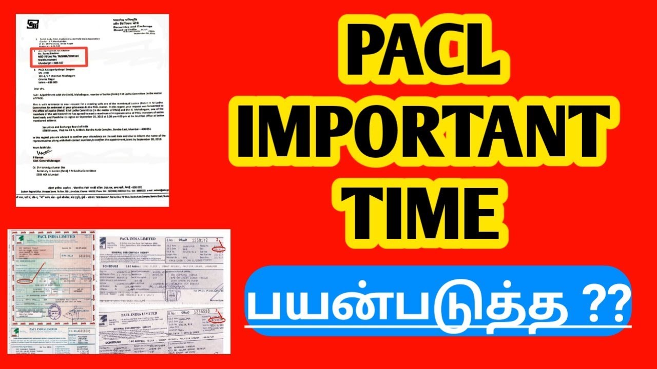 tamilnadu pacl status, acknowledgement, Lotha, missing bills, bounce ...