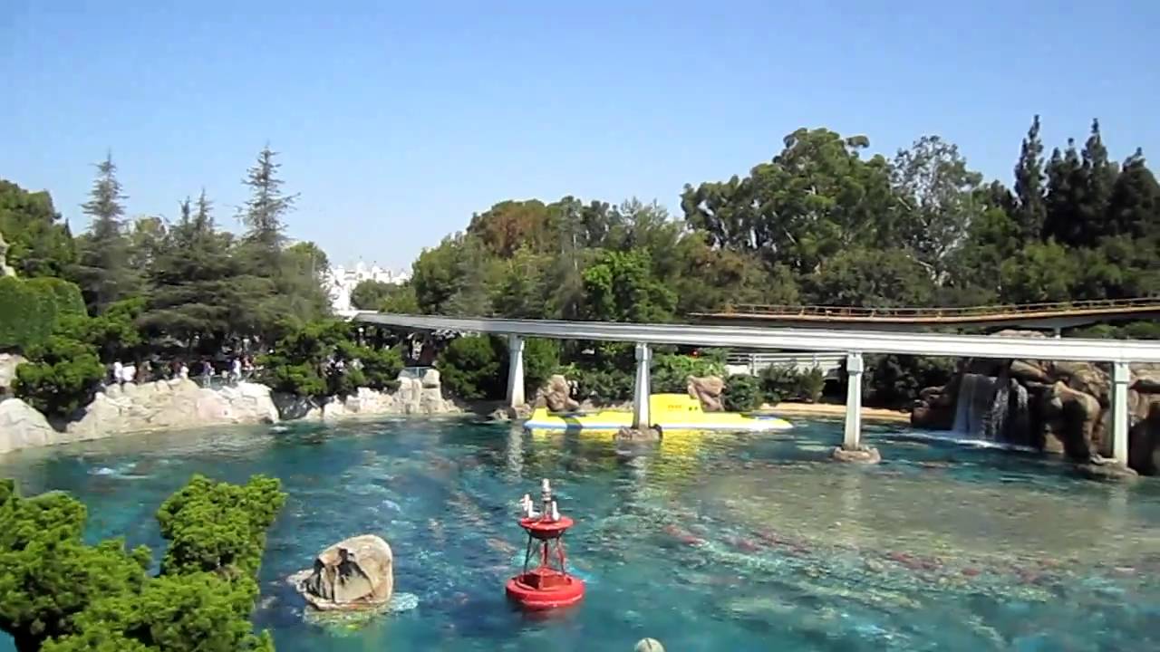 Disneyland Monorail - Left Side View - YouTube