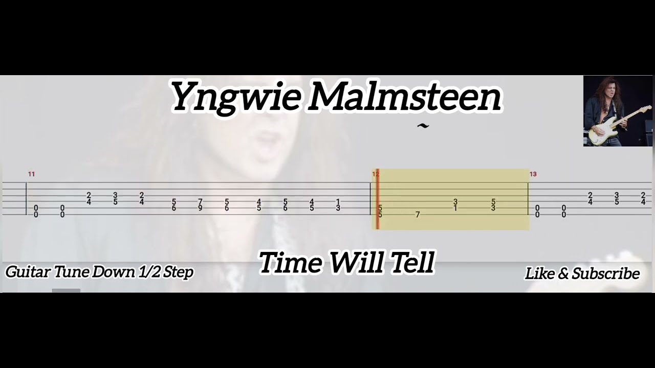 Yngwie Malmsteen - Time Will Tell ( Tab Guitar ) - YouTube