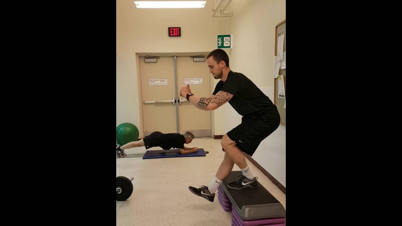 Forward step down (side view) - YouTube