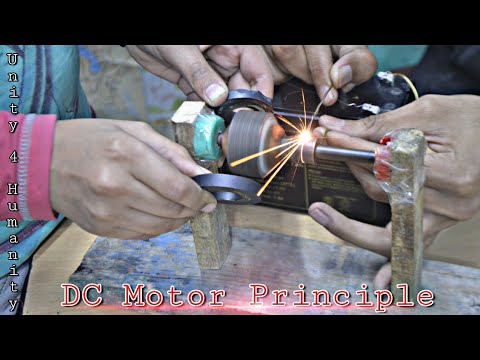 DC MOTOR EXPERIMENT WITH WORKING PRINCIPLE - YouTube