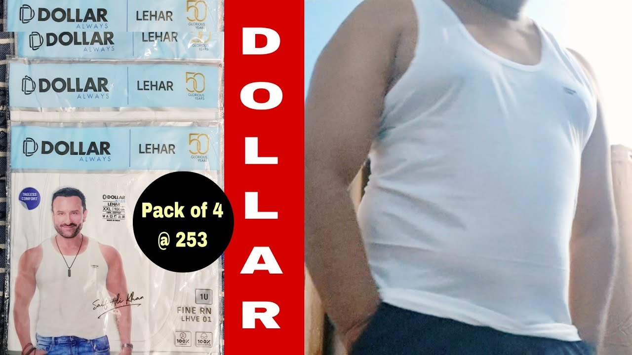 Dollar Lehar Vest Pack of 4 | Dollar Men Vest Review | FlipMaZone - YouTube