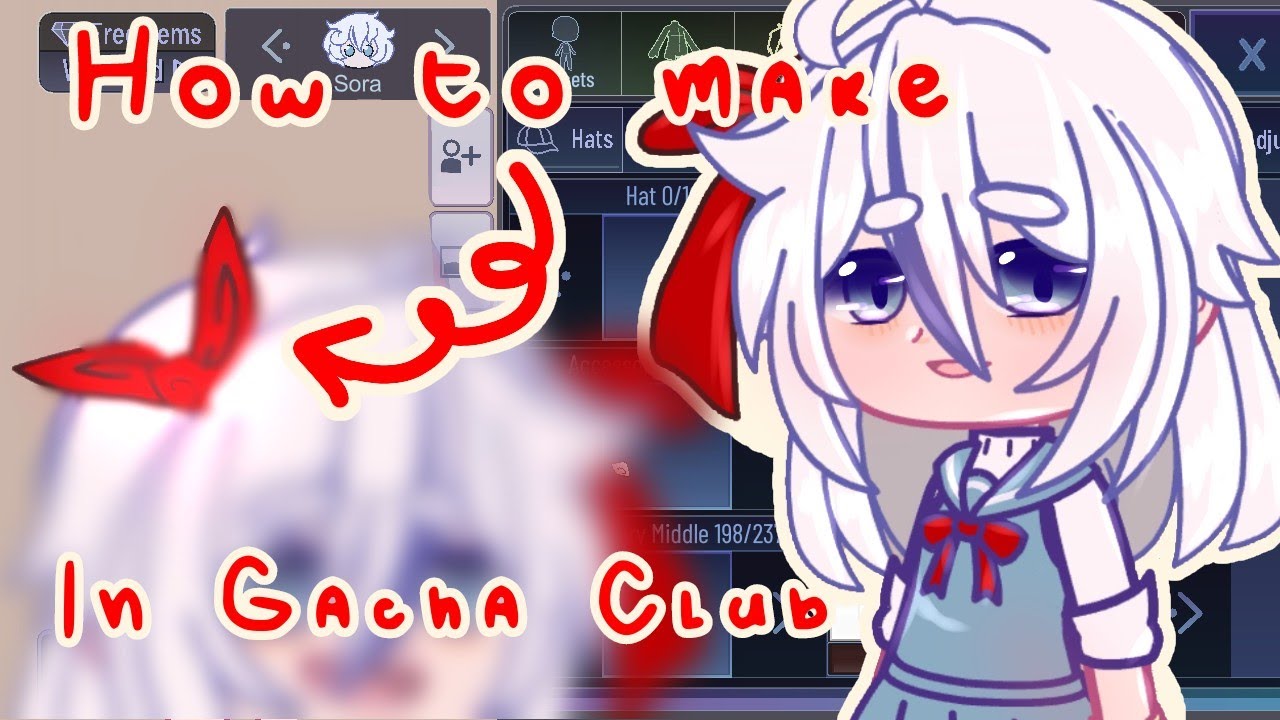 🌸🏩 I figured out how to make a cute custom ribbon in Gacha Club Hack 🎀💗 ...