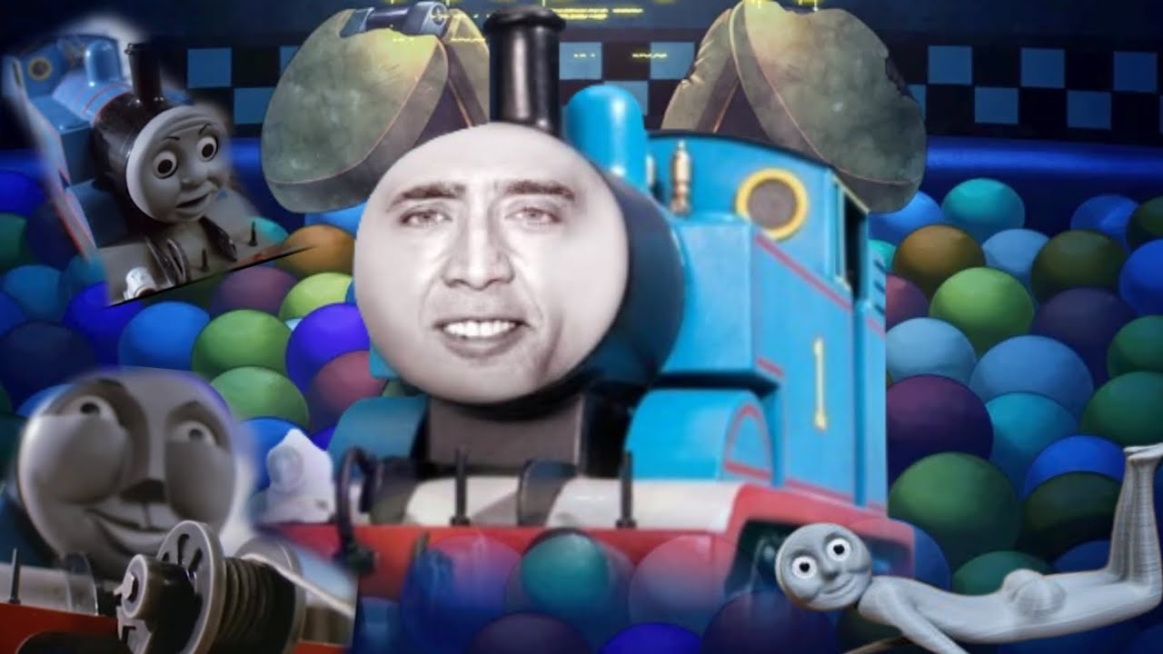 Thomas falls into the pit YTP - YouTube