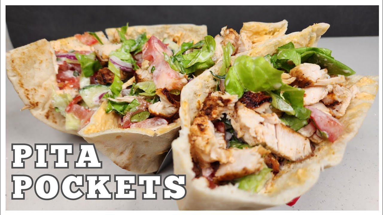 How To Make Chicken Pita Pockets | Pita Pockets Recipe - YouTube