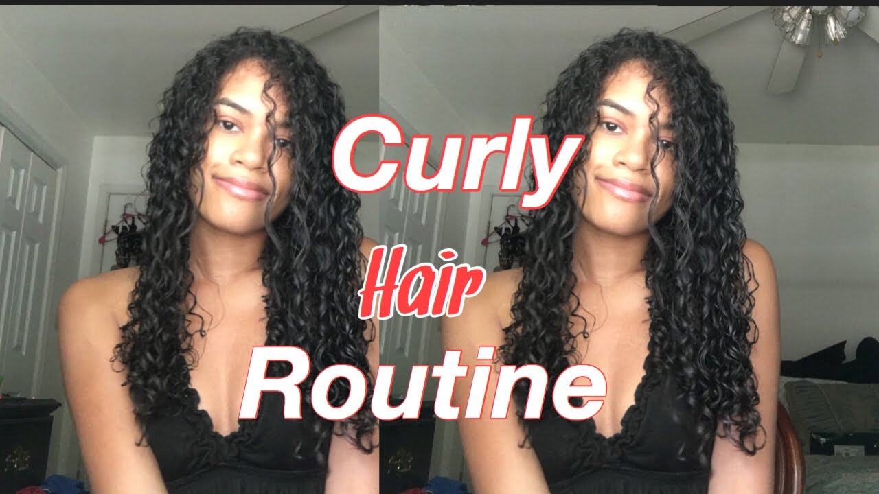CURLY HAIR ROUTINE - YouTube