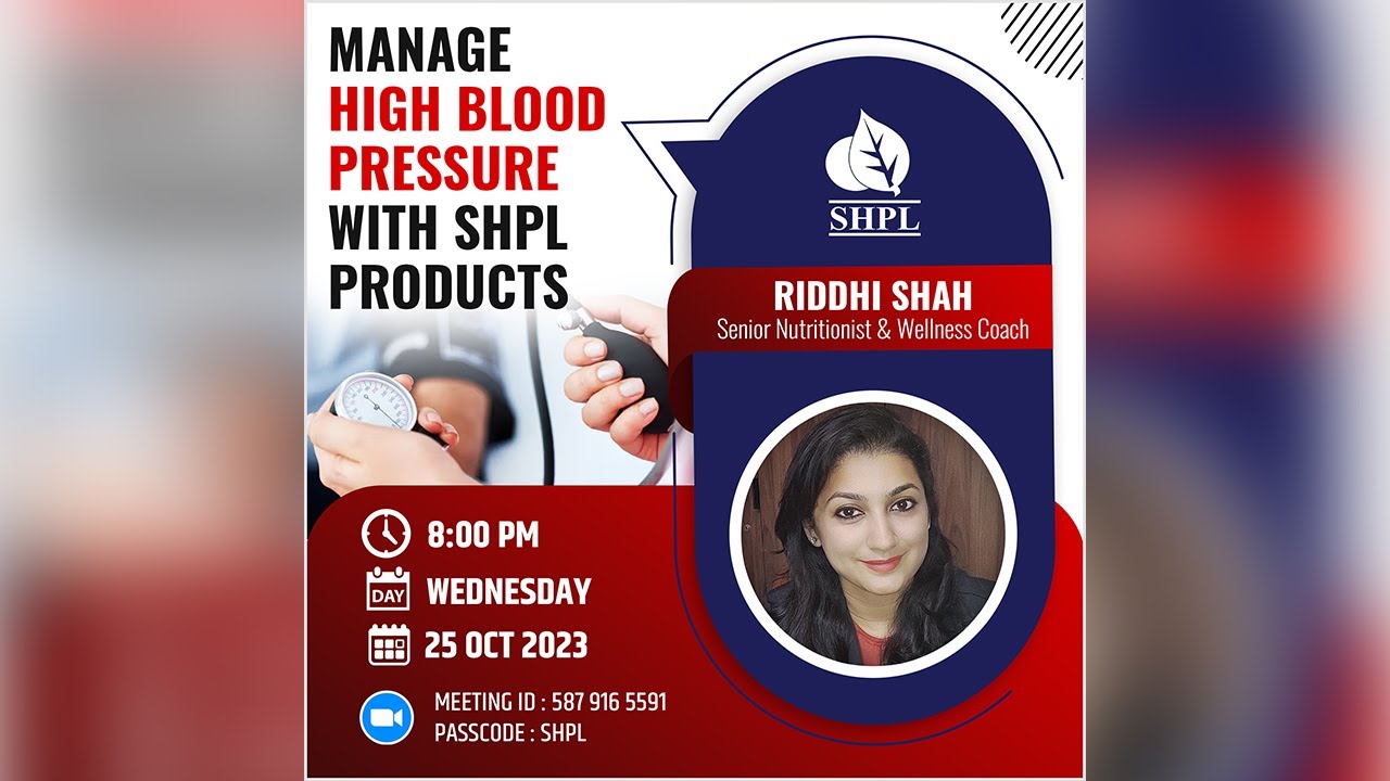 MANAGE HIGH BLOOD PRESSURE WITH SHPL PRODUCTS - YouTube