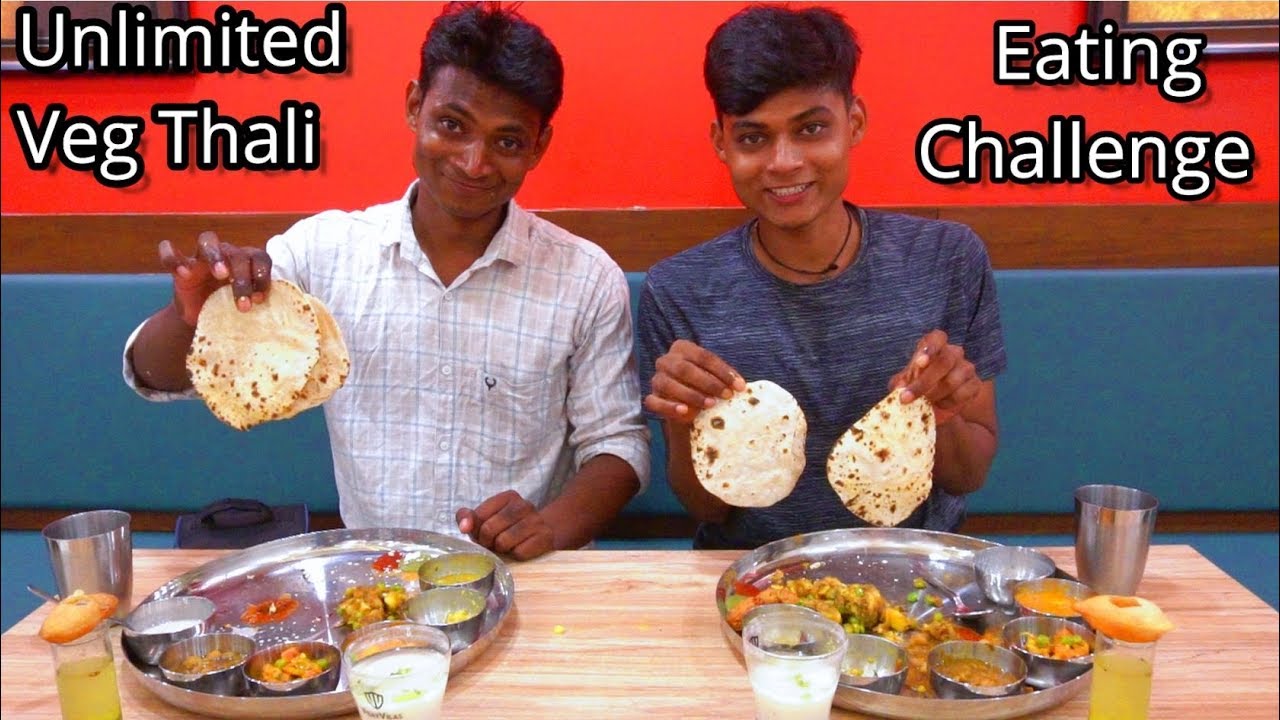 Unlimited Great Indian Veg Thali Challenge-Indian Great thali At Onliy ...