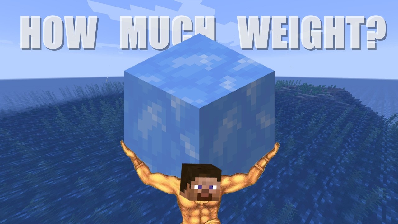 How much can Minecraft Steve REALLY lift? (and how hard can he punch ...