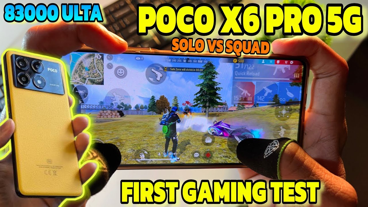 poco x6 pro 5g free fire gaming test high performance 8300 ultra 120hz ...