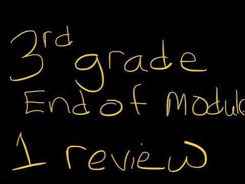 Grade 3 end of module 1 practice test number 3 - YouTube