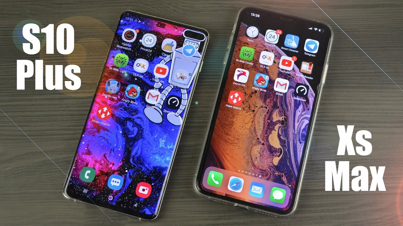 Samsung Galaxy S10 Plus vs. iPhone Xs Max сравнение скорости: КТО ...