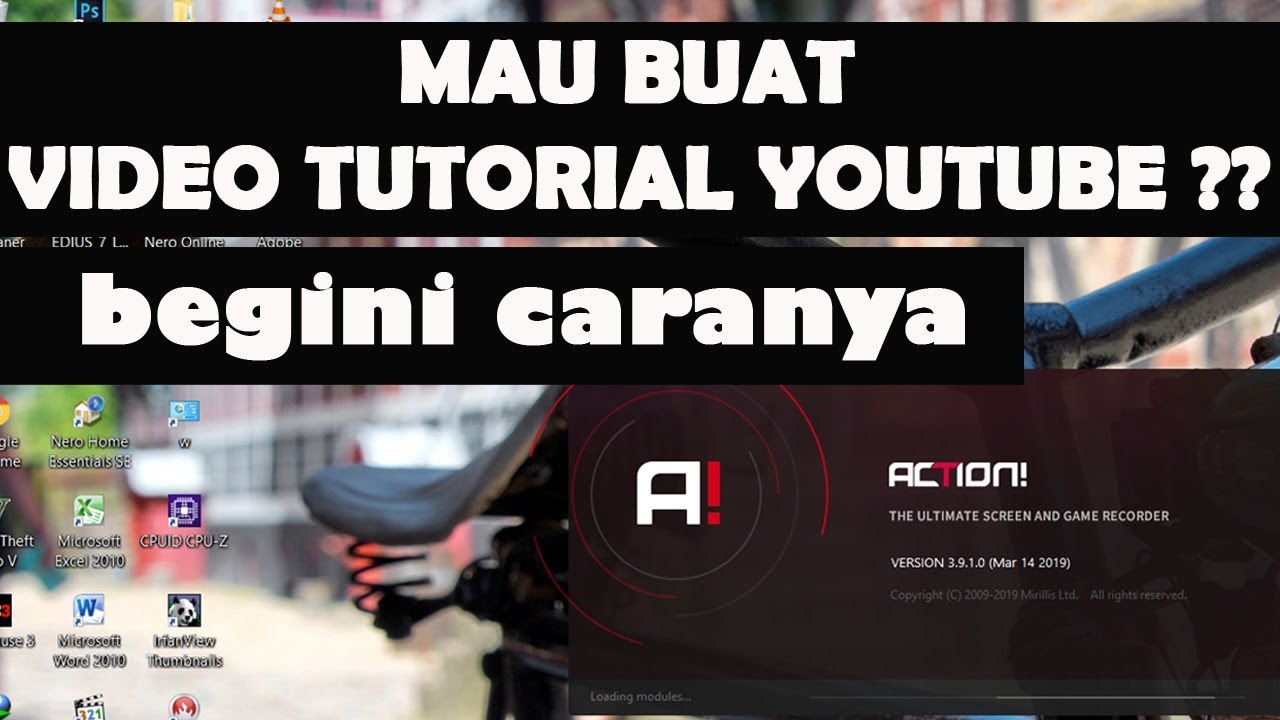 CARA MEMBUAT VIDEO TUTORIAL YOUTUBE || MEREKAM LAYAR KOMPUTER - YouTube