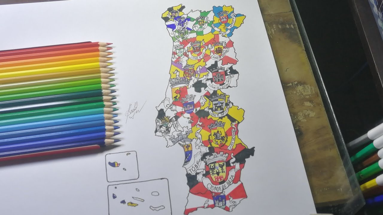 Drawing Portugal Districts Flag Map Desenho Do Mapa Da Bandeira Dos drawing-portugal-districts-flag-map-desenho-do-mapa-da-bandeira-dos