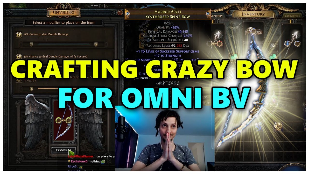[PoE] Crafting crazy bow for Omni Blade Vortex - Stream Highlights #733 - YouTube