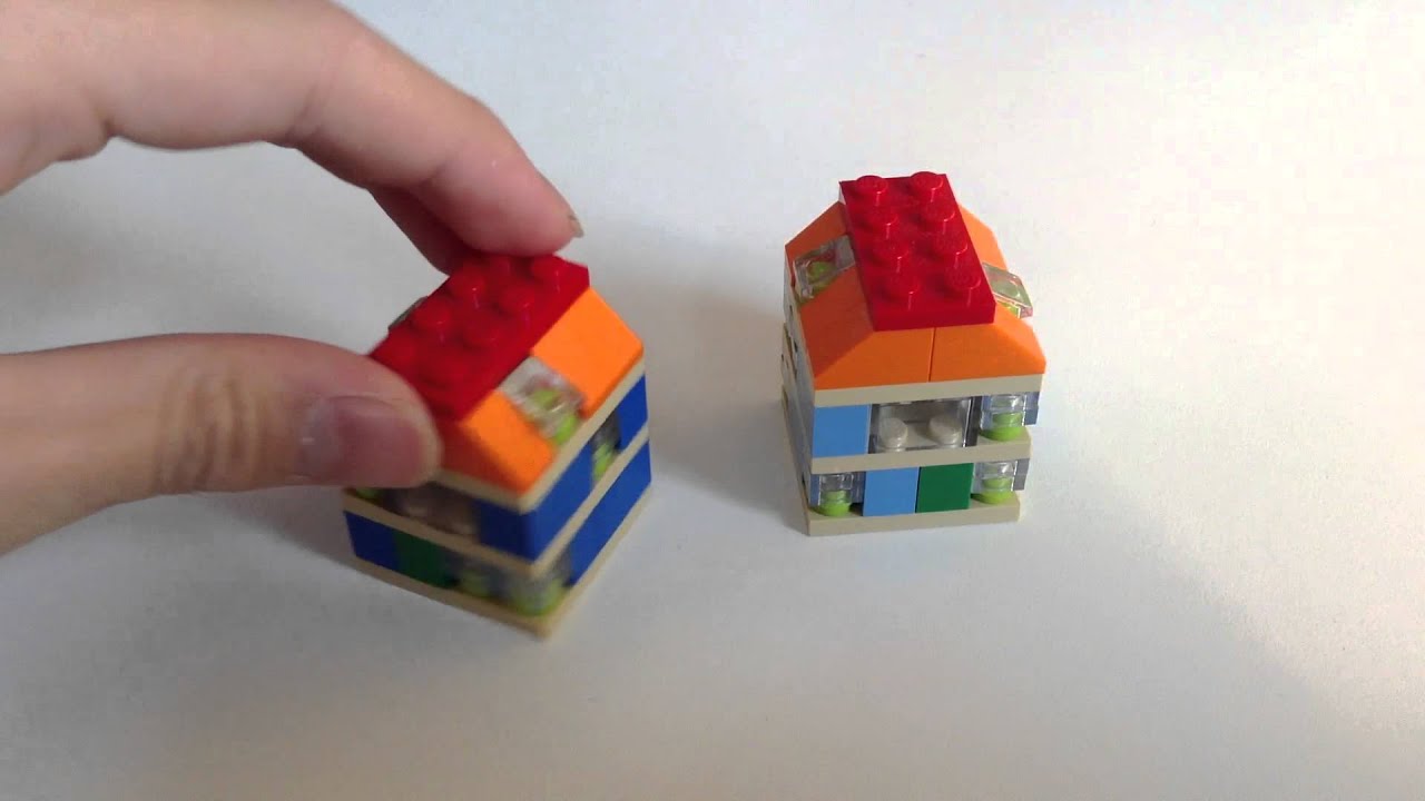 Lego micro scale houses - YouTube