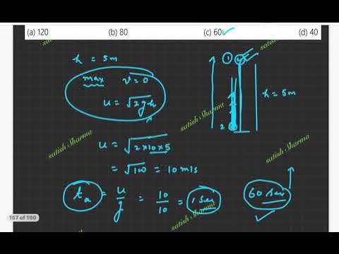 Numerical problems based on vertical motion under gravity part 2 - YouTube