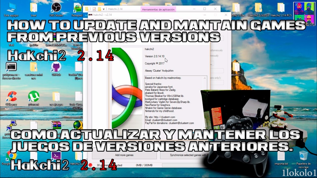 How to Update Hakchi2 2.14 without lost any games Tutorial - YouTube