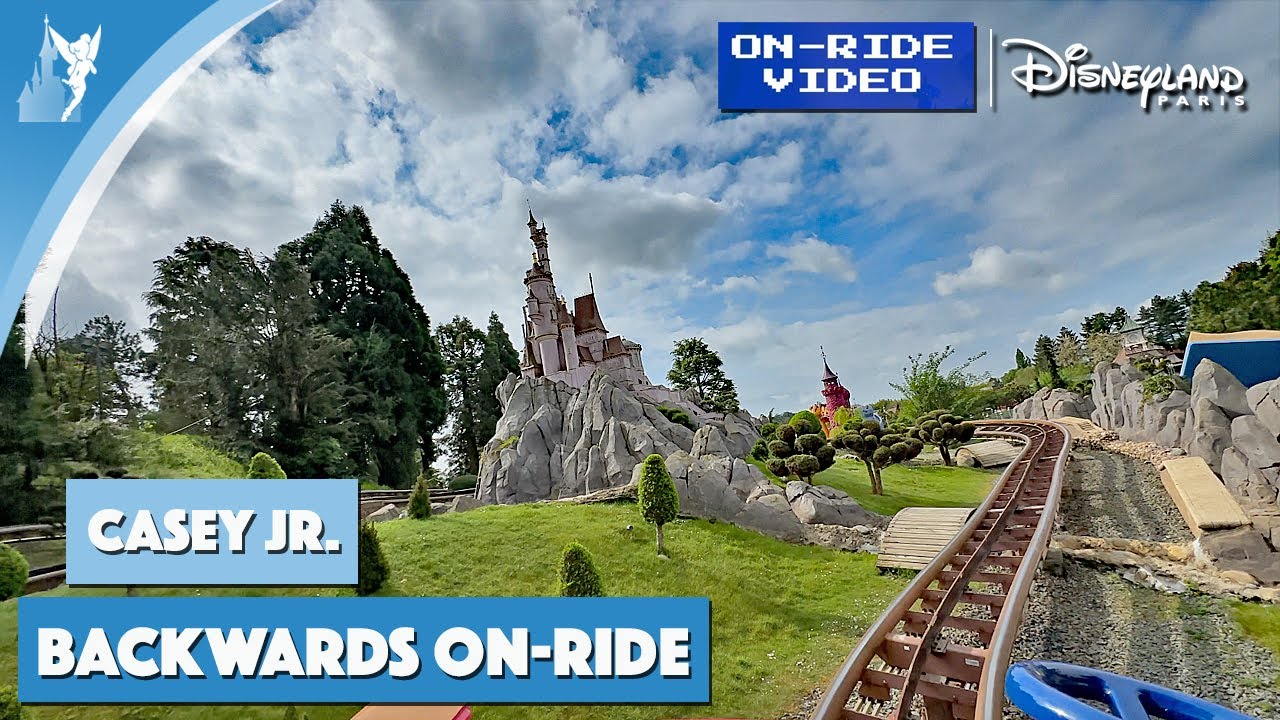 🎢 Casey Jr Circus Train On Ride BACKWARDS at Disneyland Paris 2025 ...